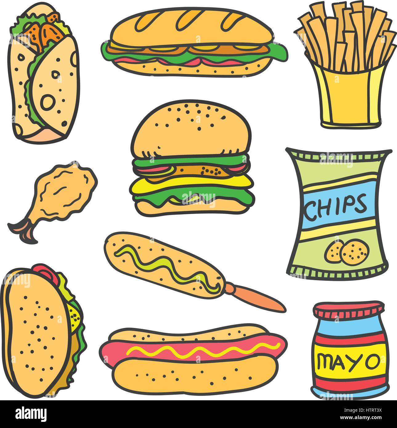 Set of food various doodles Stock Vector Image & Art - Alamy Set of food various doodles Stock Vector Image & Art - Alamy