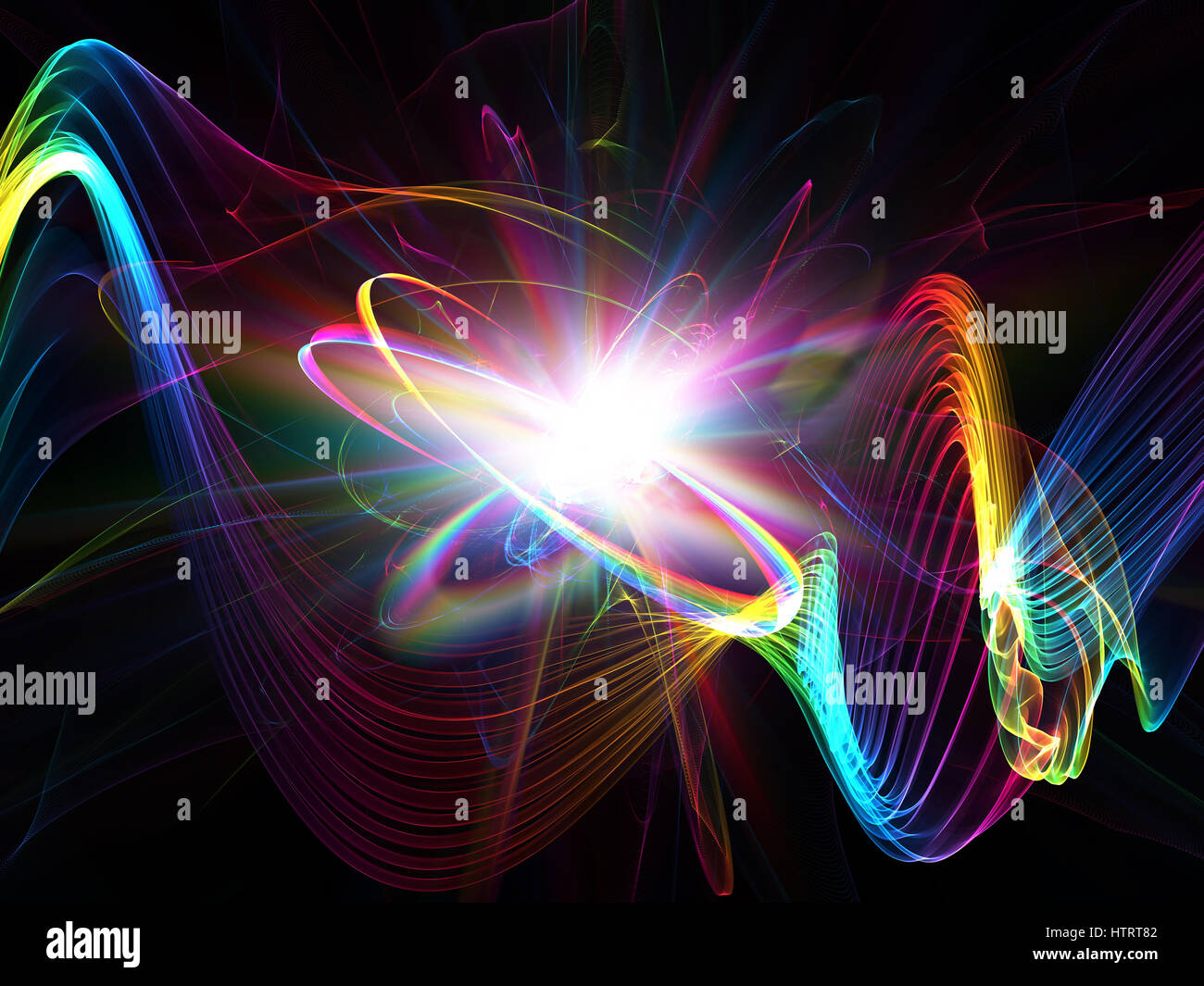 abstract colorful radiant explosion Stock Photo - Alamy