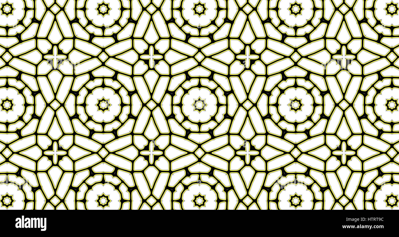Abstract repeating ornate geometric luxury pattern. Stained-glass ...