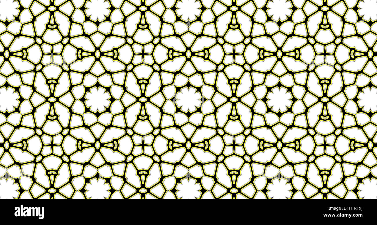 Abstract repeating ornate geometric luxury pattern. Stained-glass ...