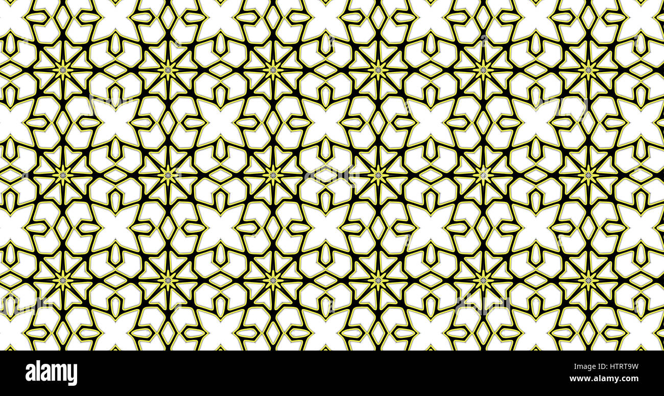 Abstract repeating ornate geometric luxury pattern. Stained-glass ...
