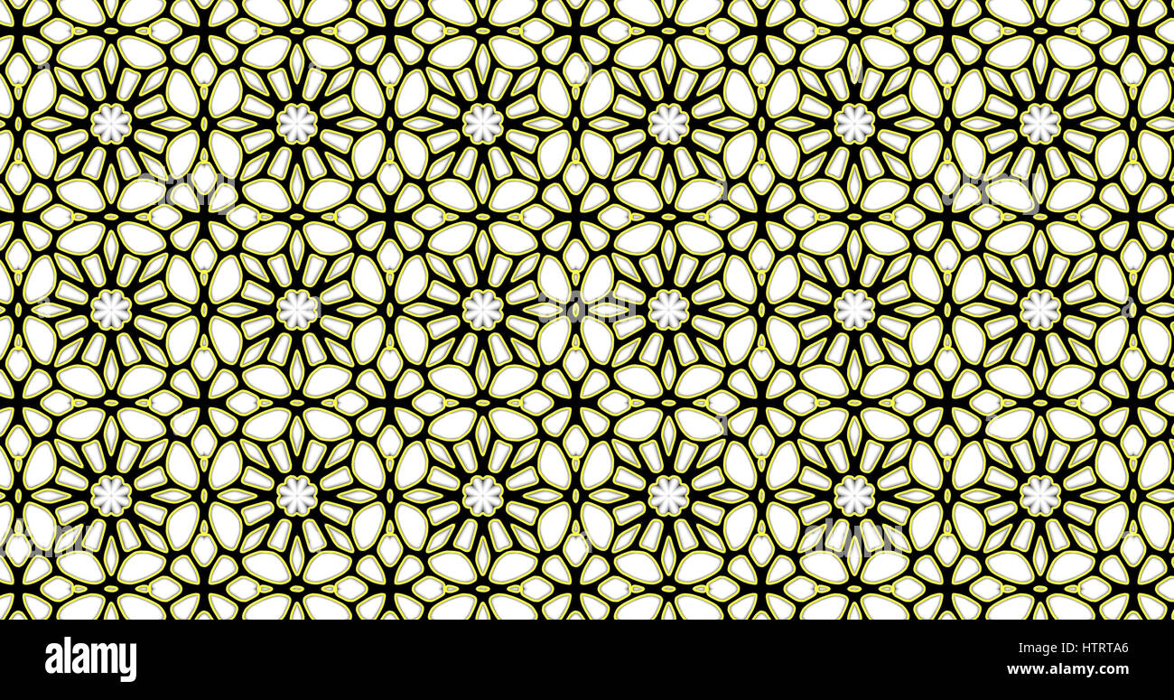 Abstract repeating ornate geometric luxury pattern. Stained-glass ...
