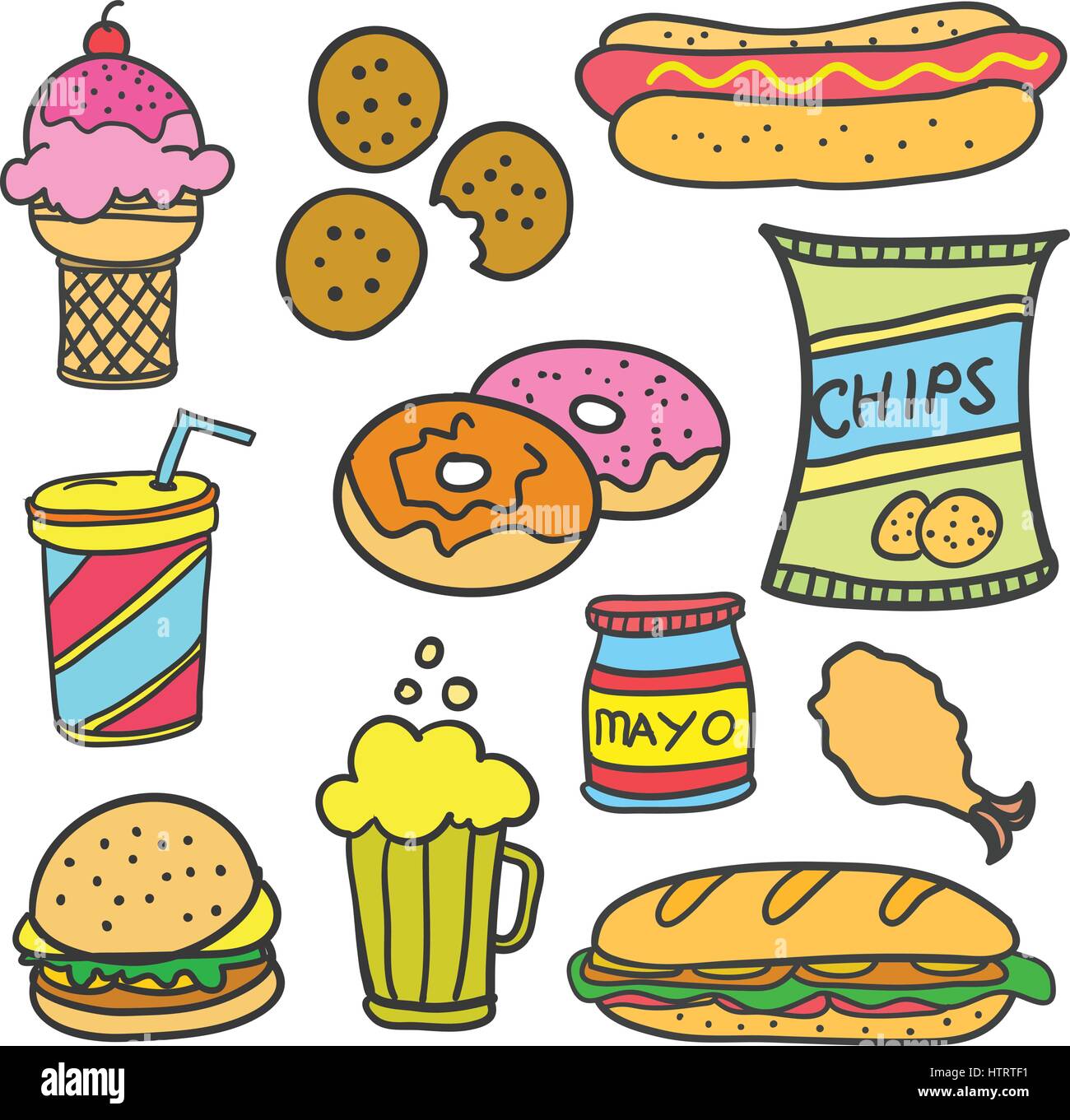 Vector art of food various doodles Stock Vector Image & Art - Alamy Vector art of food various doodles Stock Vector Image & Art - Alamy