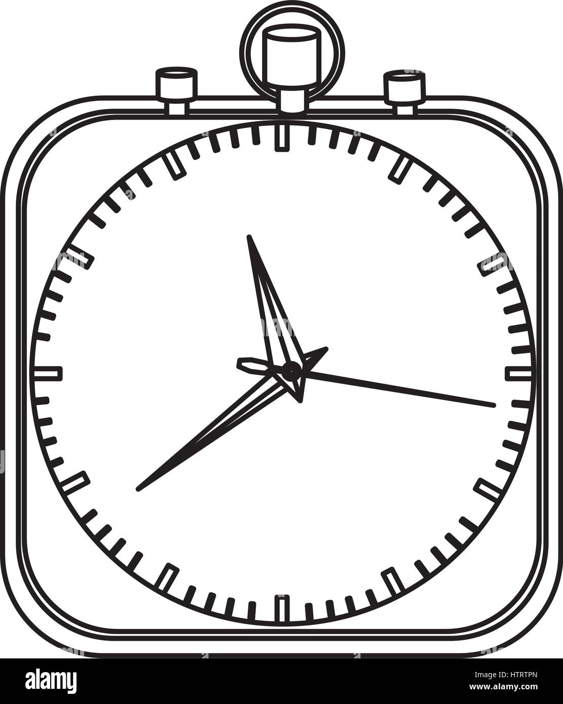 monochrome stopwatch in shape square Stock Vector Image & Art - Alamy