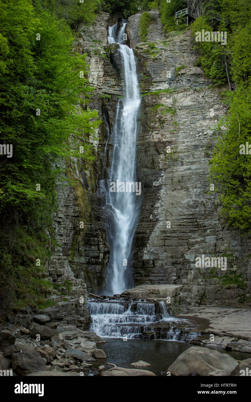 Beautiful long waterfall in hi-res stock photography and images - Alamy