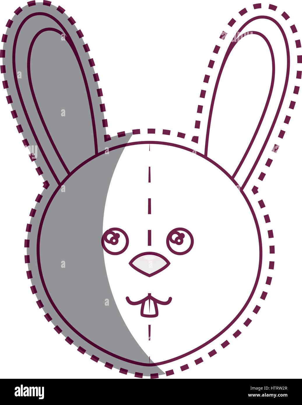 cute rabbit plush doll Stock Vector Image & Art - Alamy