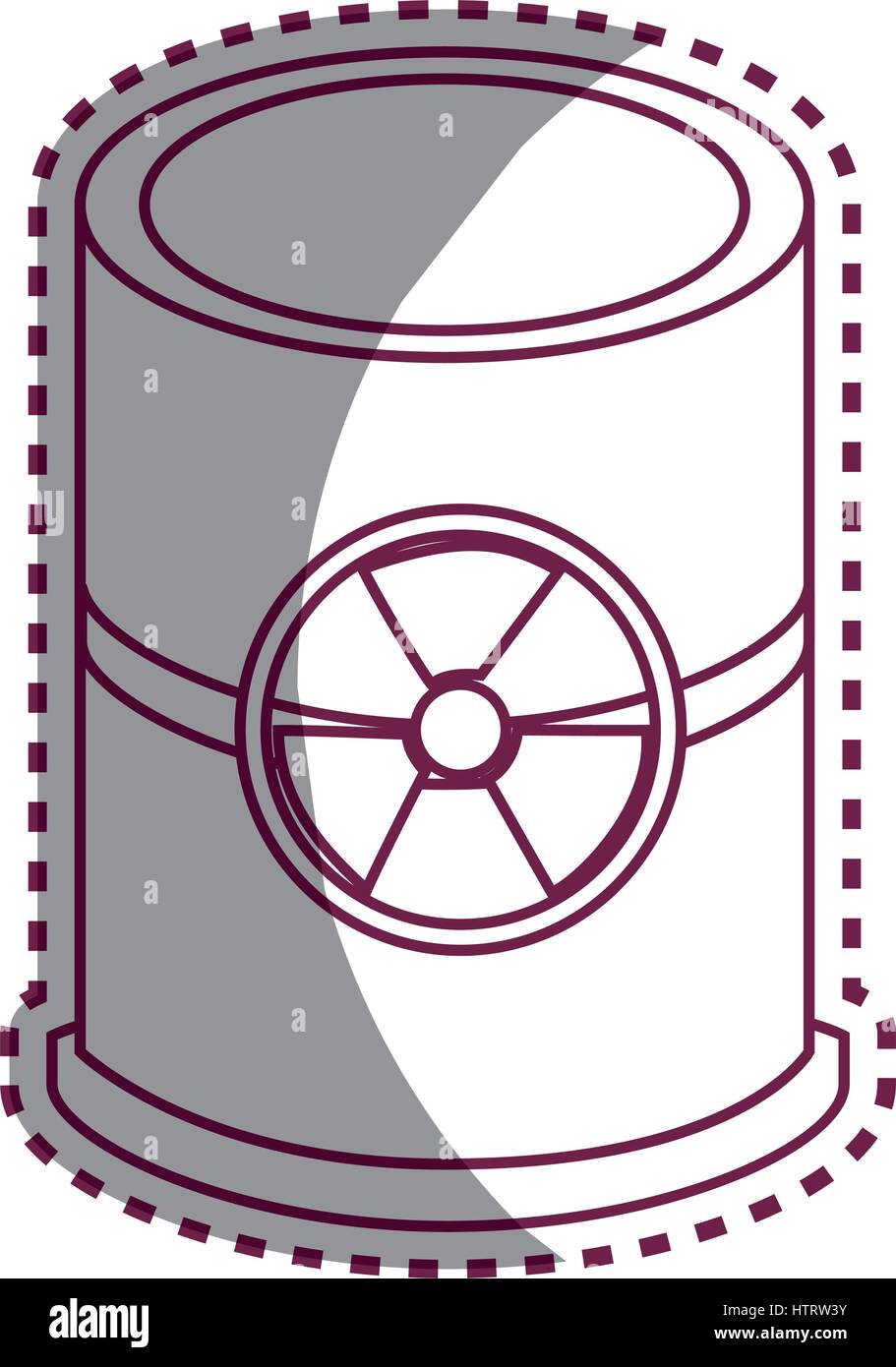 Radioactive waste barrel icon Stock Vector Images - Alamy