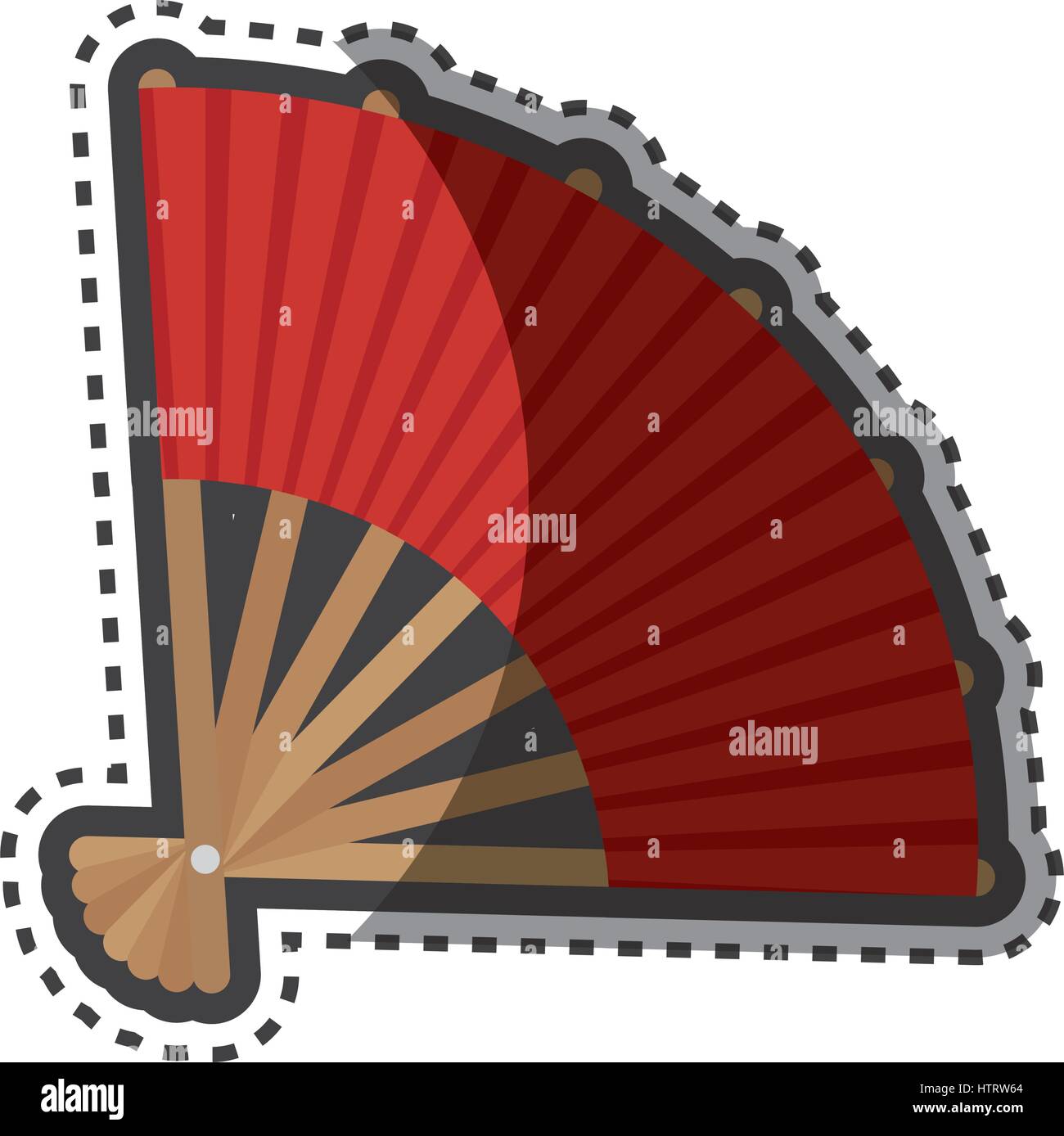 fan japanese culture isolated icon Stock Vector Image & Art - Alamy