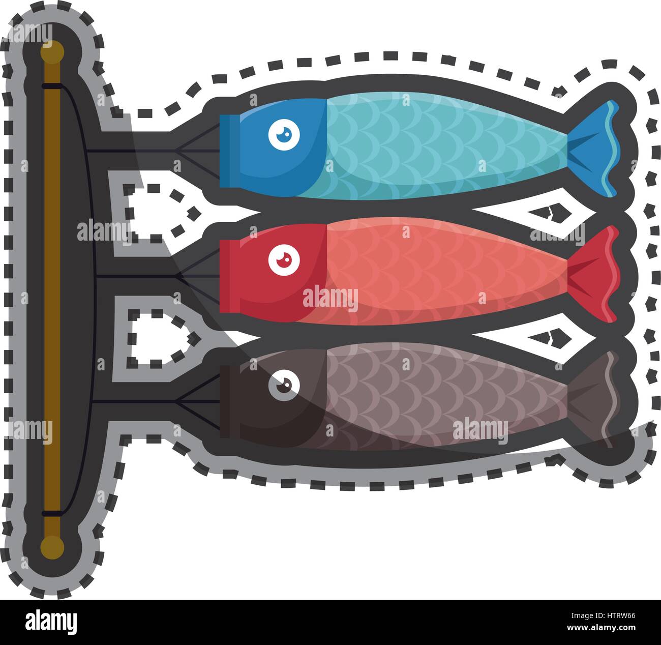 fish japanese culture isolated icon Stock Vector Image & Art - Alamy