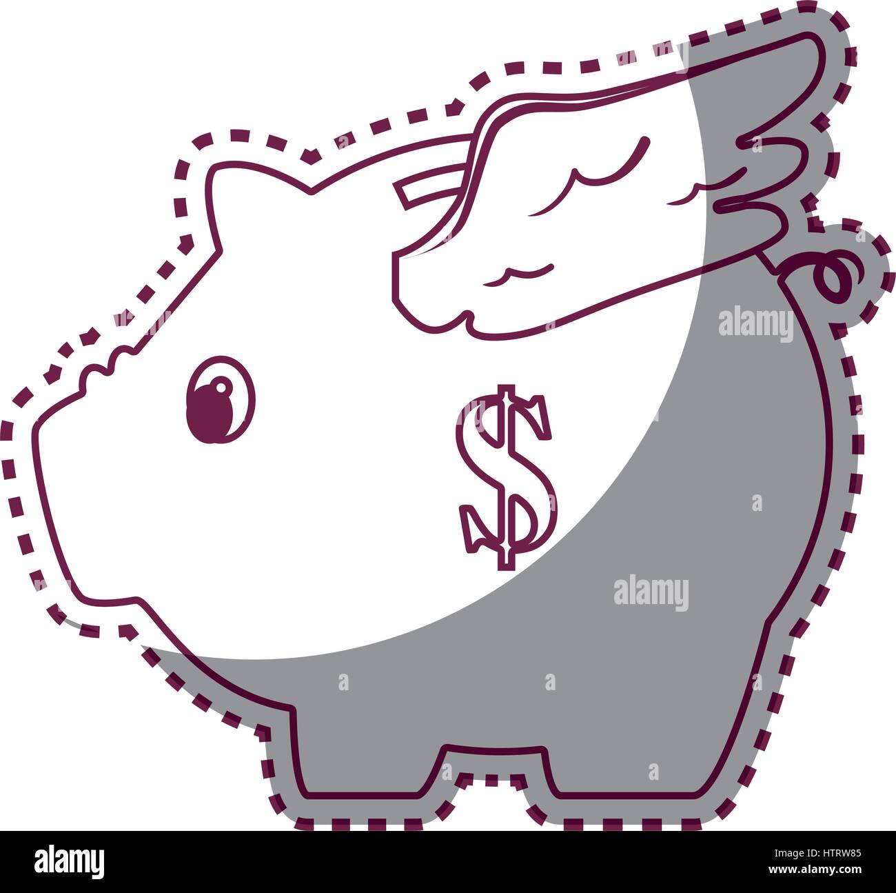 Flying pig sign Stock Vector Images - Alamy