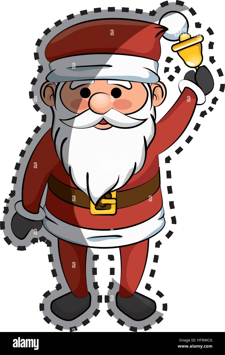 happy merry christmas santa claus card Stock Vector Image & Art - Alamy