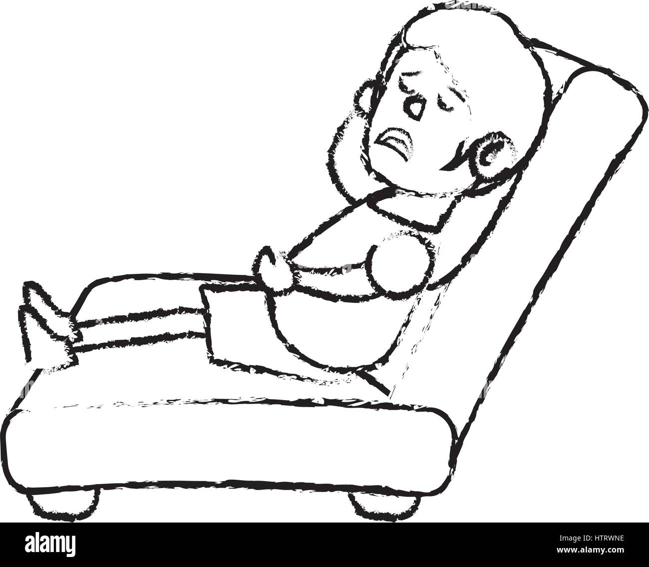 Psychiatric patient avatar character Stock Vector Image & Art - Alamy