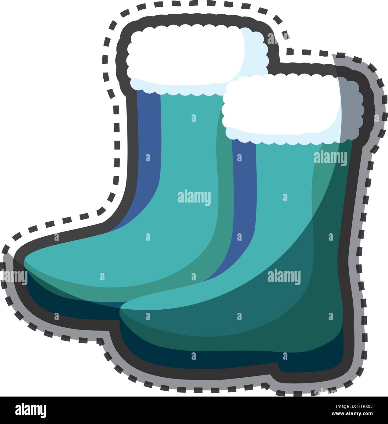 Pair of snow shoes Stock Vector Images - Alamy