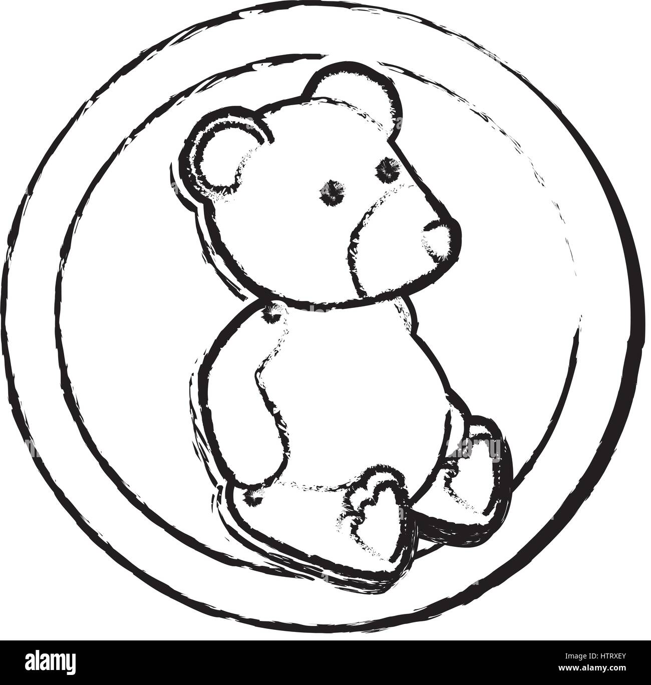 cute plush doll icon Stock Vector Image & Art - Alamy