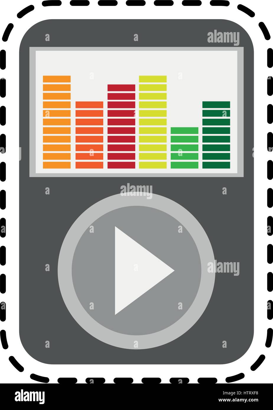 music player icon image Stock Vector Image & Art - Alamy