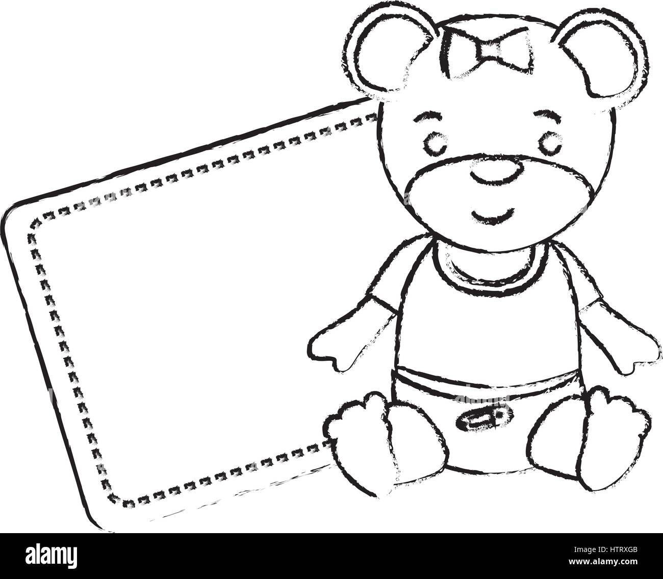 cute plush doll icon Stock Vector Image & Art - Alamy