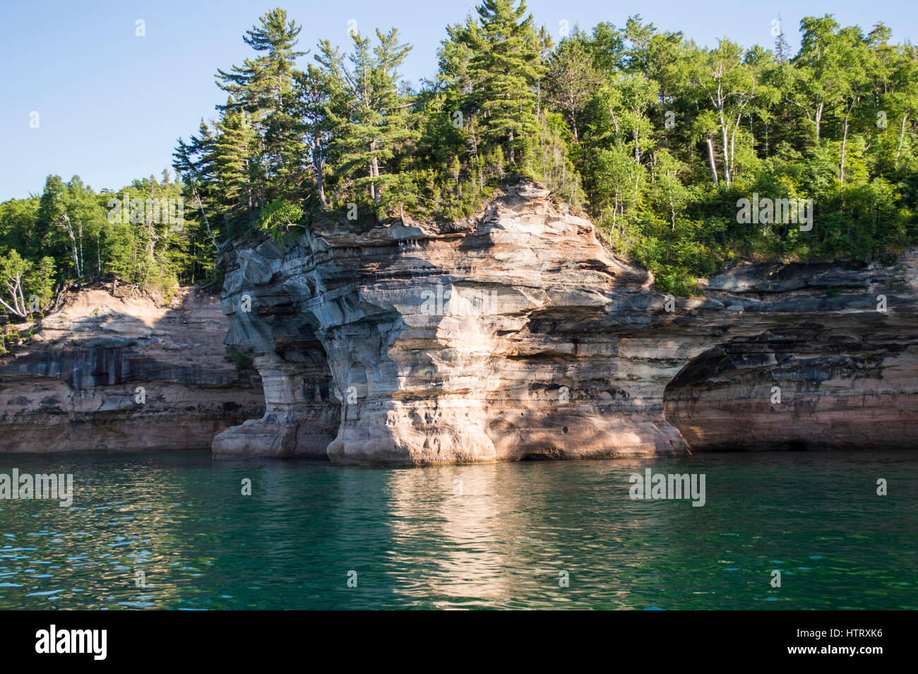 Painted Rocks, Upper Peninsula Michigan Stock Photo - Alamy