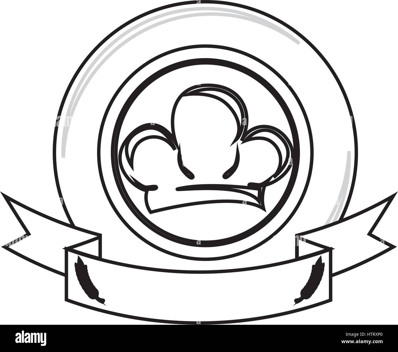 chef hat restaurant emblem Stock Vector Image & Art - Alamy