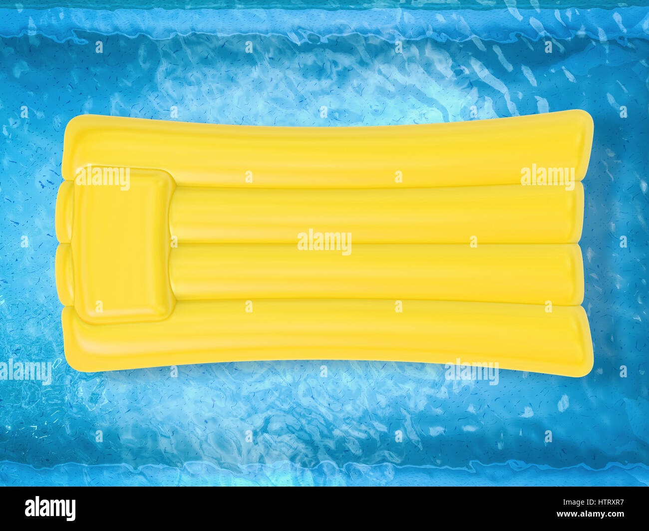inflatable raft floating on pool top view Stock Photo - Alamy