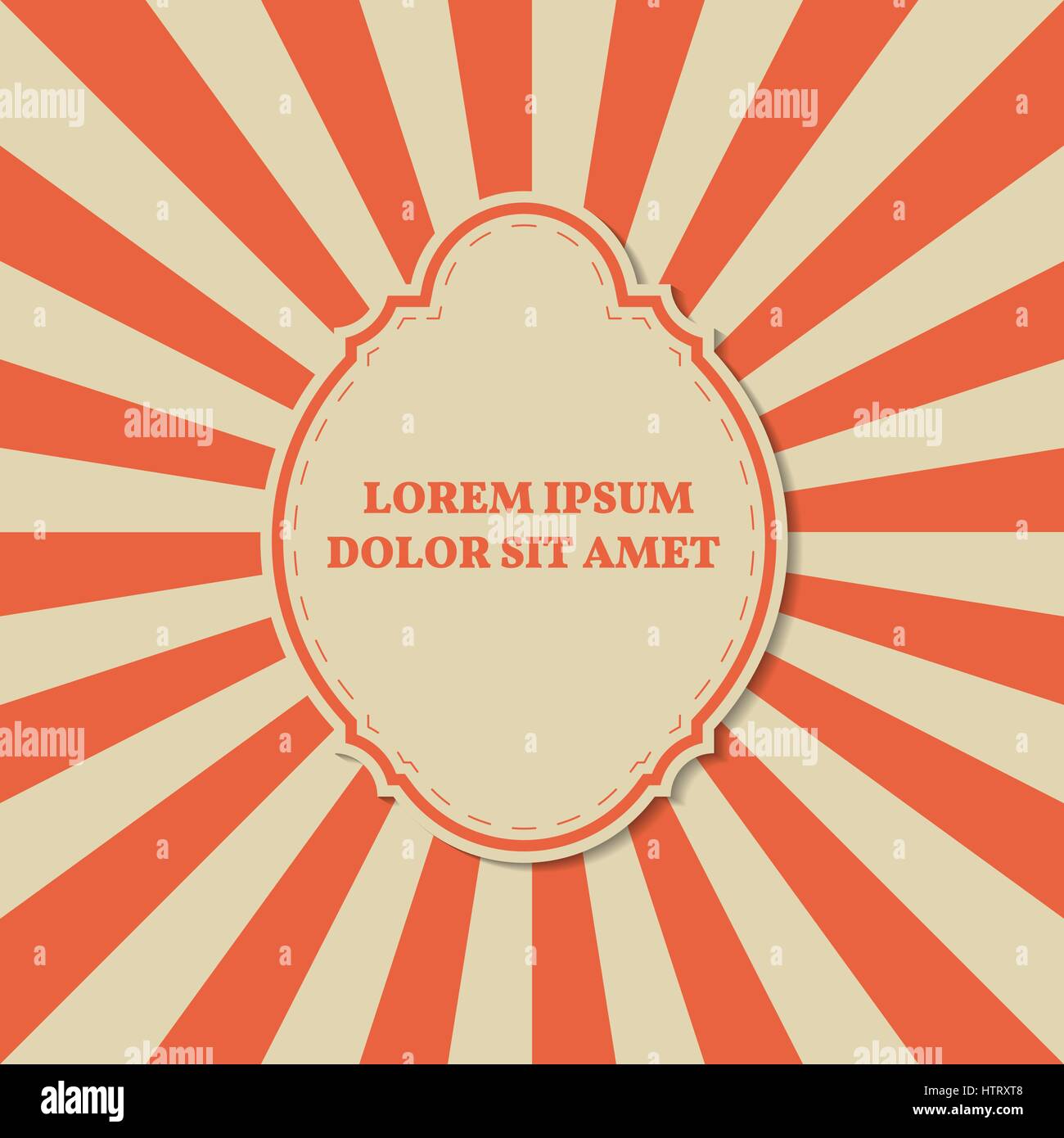 Background with vintage frame for your text, vector illustration Stock ...