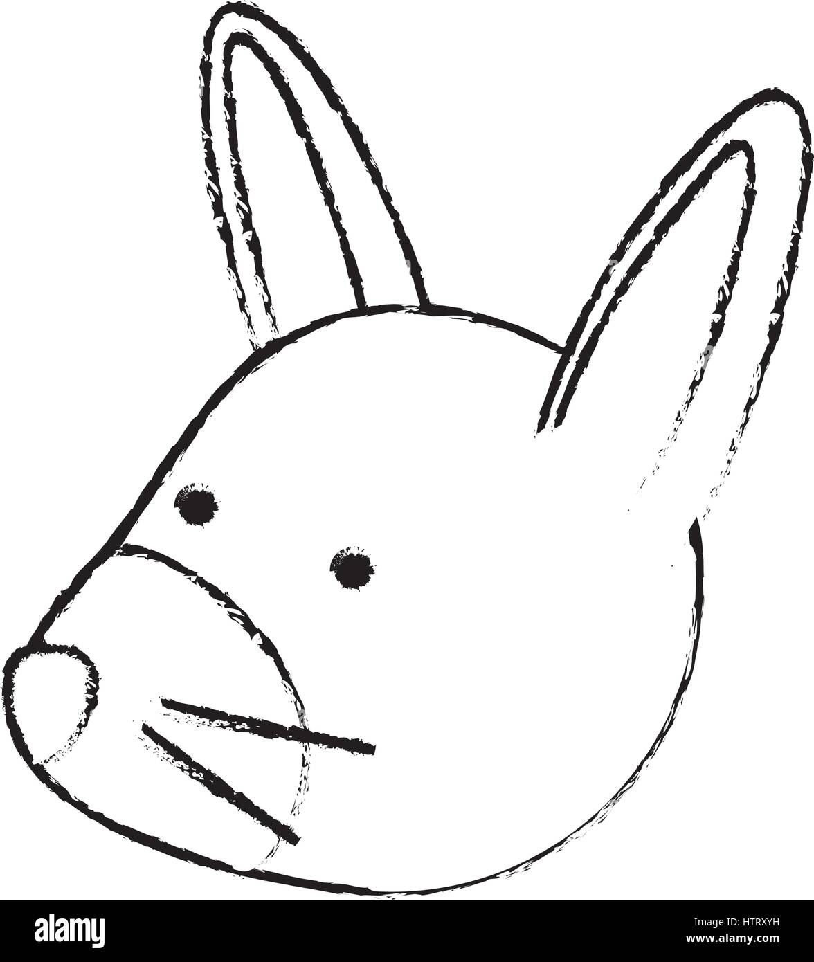 Soft toy rabbit isolated Stock Vector Images - Alamy