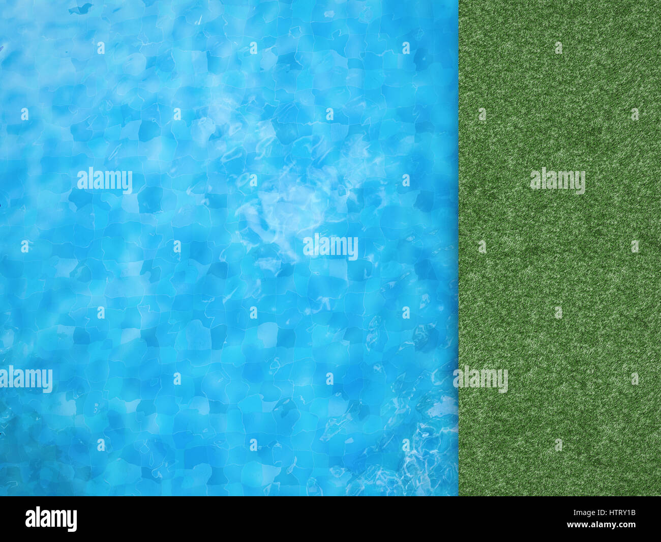 pool top view with green grass Stock Photo - Alamy