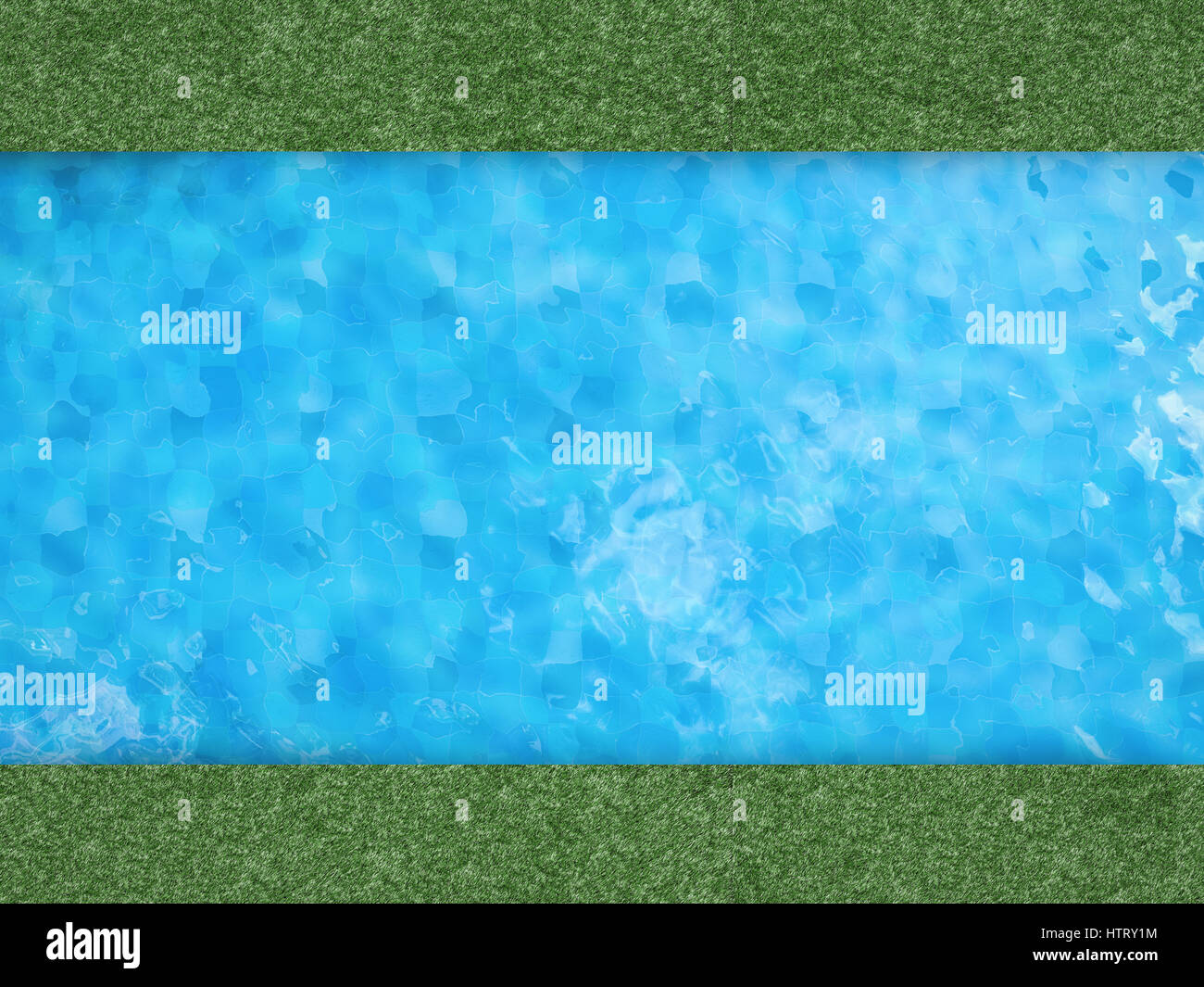 pool top view with green grass Stock Photo - Alamy