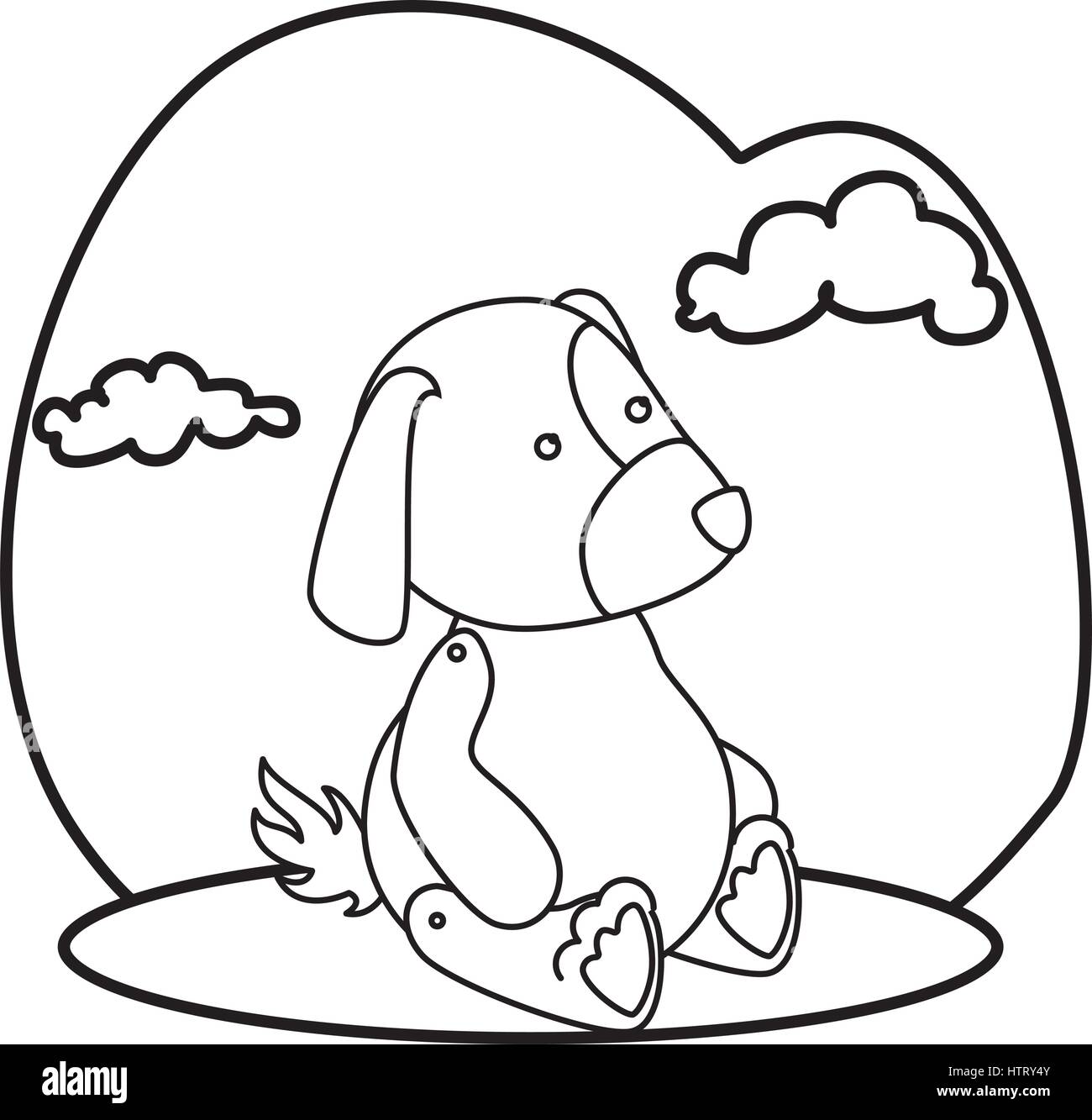 cute plush doll icon Stock Vector Image & Art - Alamy