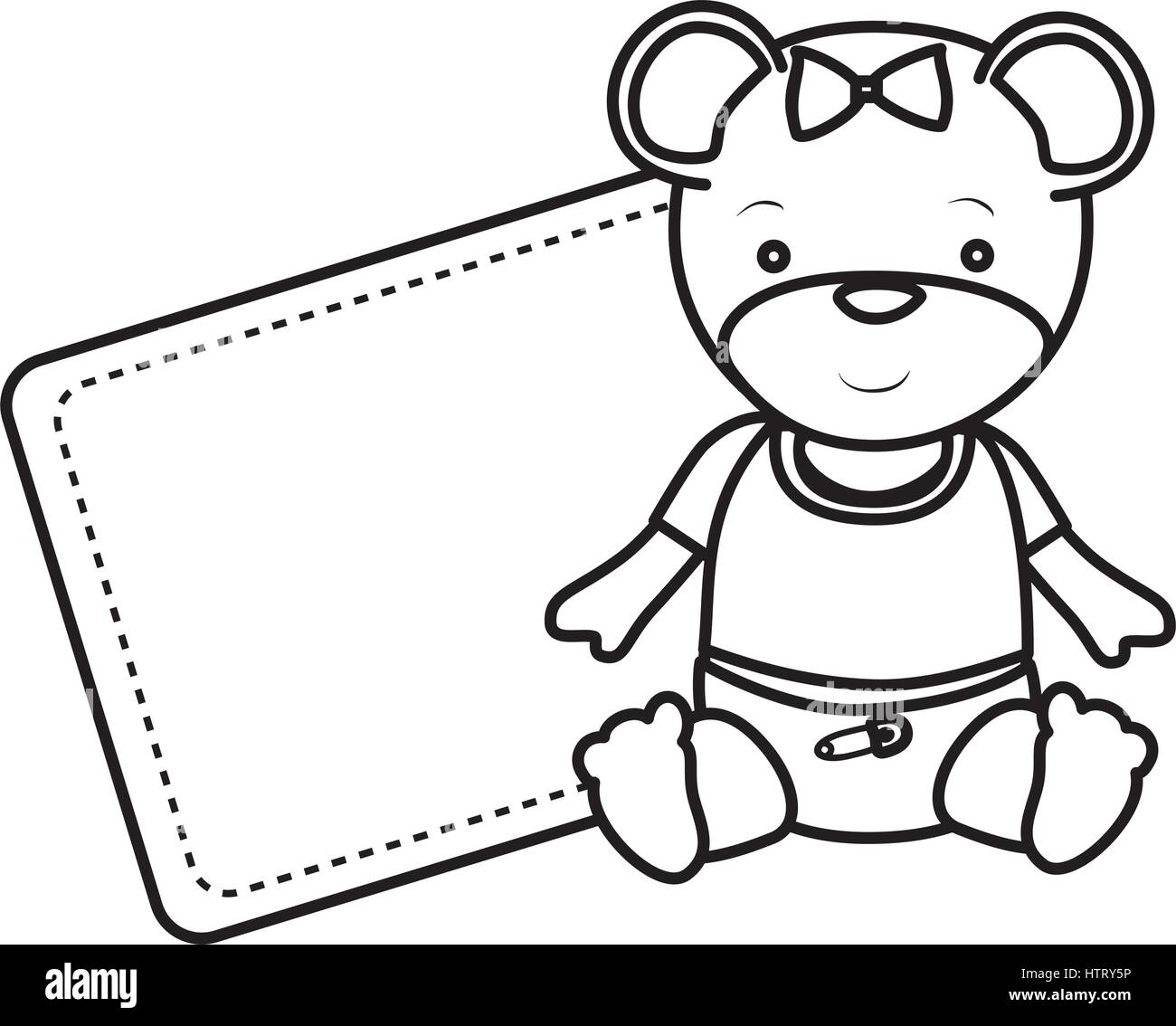 cute plush doll icon Stock Vector Image & Art - Alamy