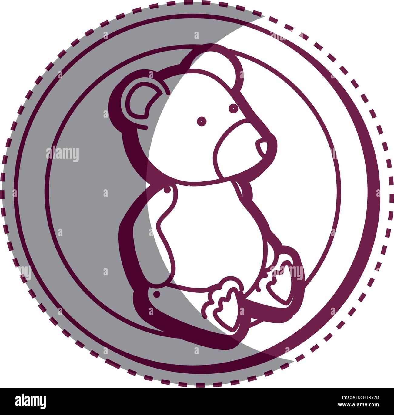 cute plush doll icon Stock Vector Image & Art - Alamy