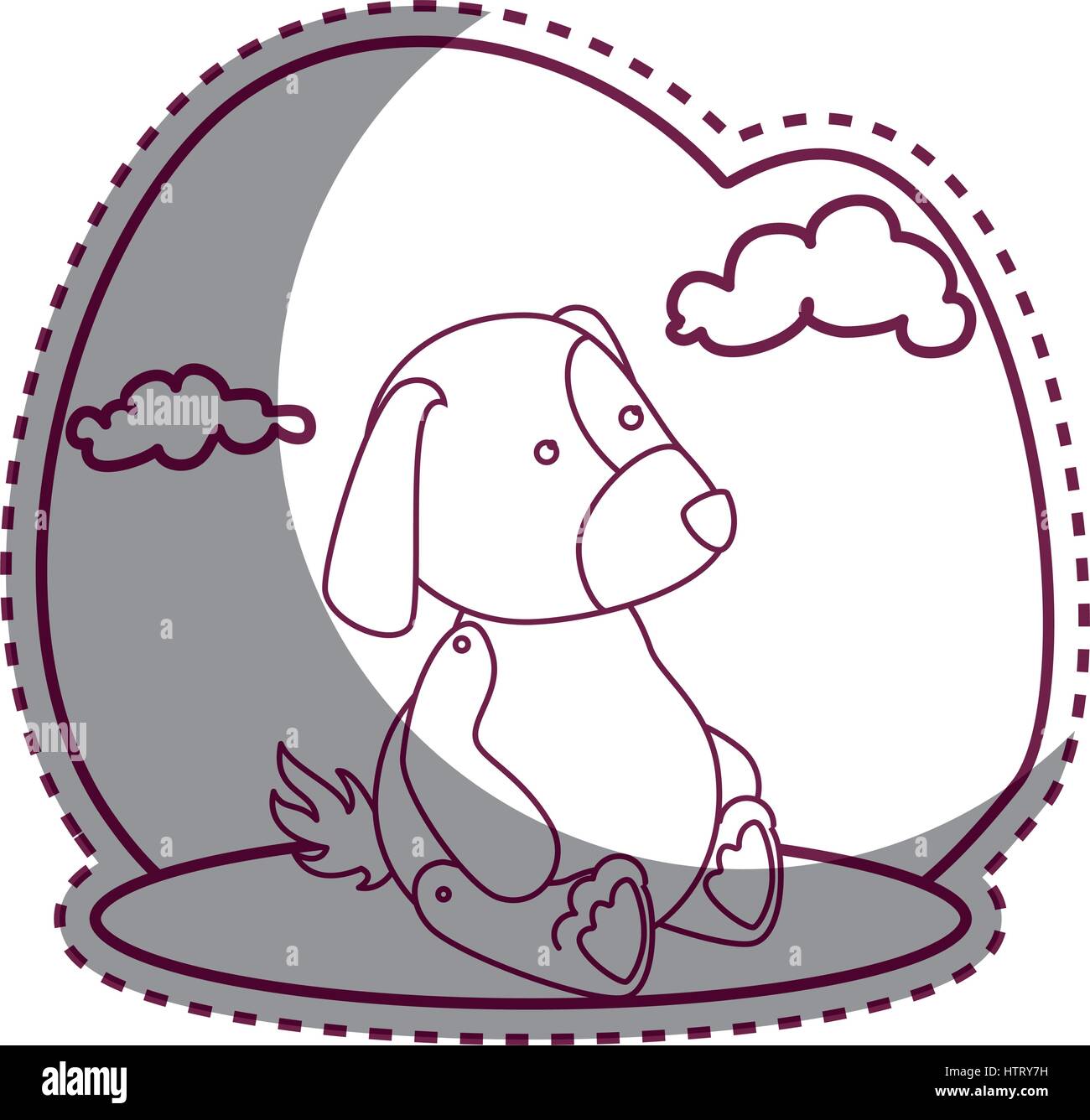cute plush doll icon Stock Vector Image & Art - Alamy