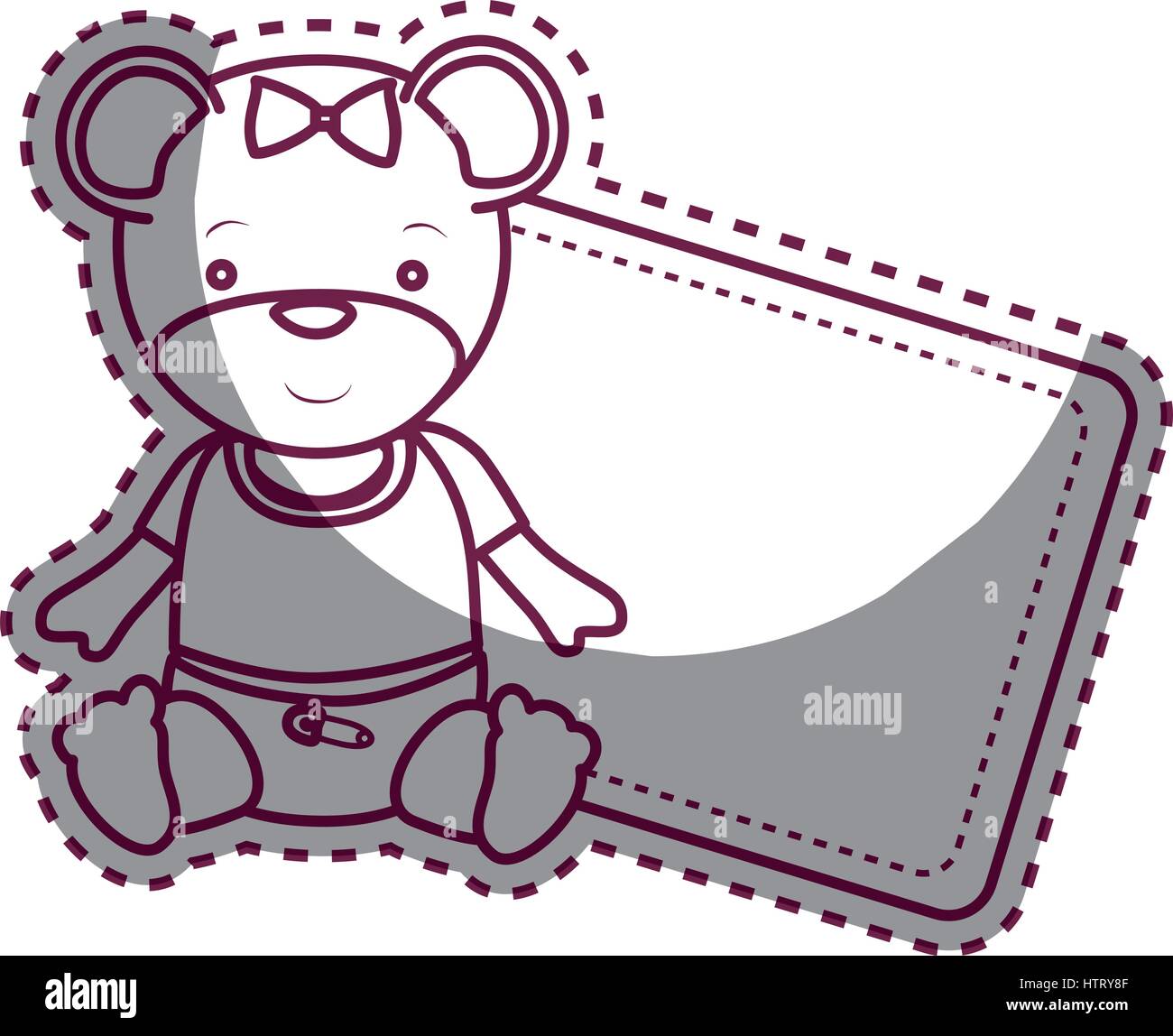 cute plush doll icon Stock Vector Image & Art - Alamy