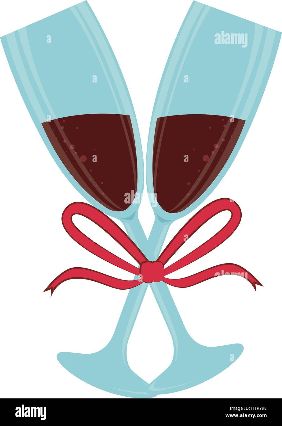 Toast with wine glasses Stock Vector Image & Art - Alamy