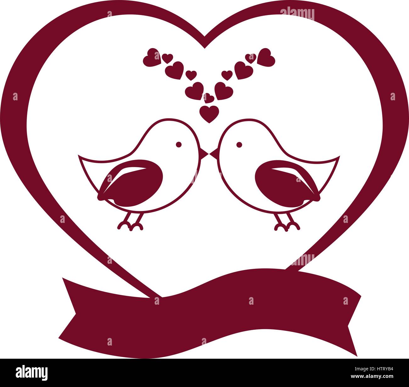 wedding birds romantic card Stock Vector Image & Art - Alamy