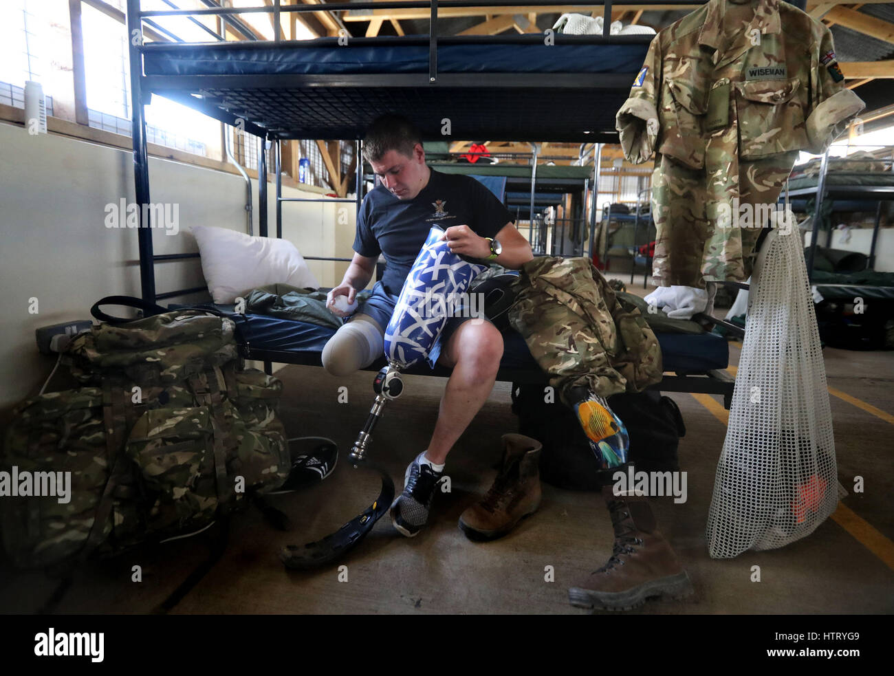 Fusilier Sean Wiseman from the Royal Highland Fusiliers, 2nd Battalion ...