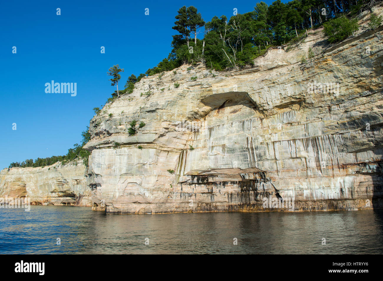 Painted Rocks, Upper Peninsula Michigan Stock Photo - Alamy