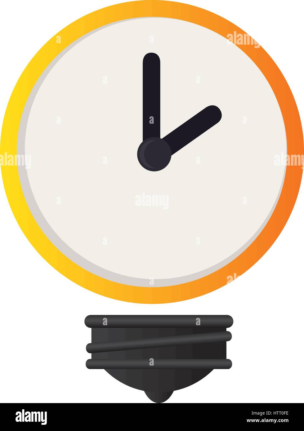 bulb with time clock isolated icon Stock Vector Image & Art - Alamy