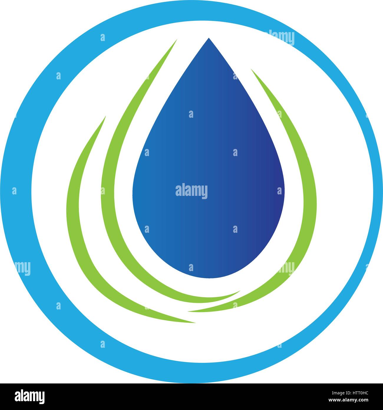 blue drop emblem icon Stock Vector Image & Art - Alamy