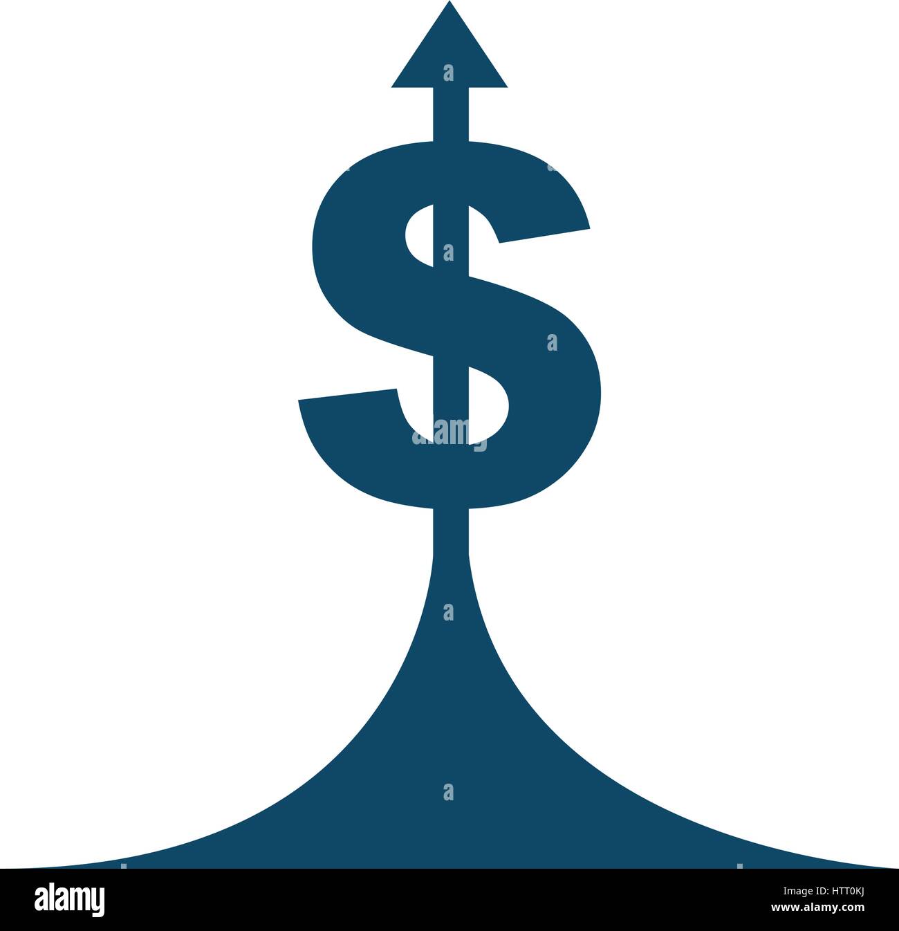 money symbol with arrow isolated icon Stock Vector Image & Art - Alamy