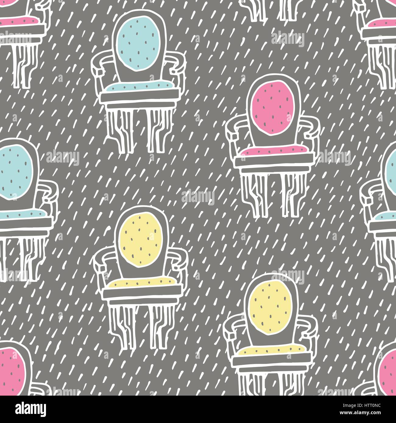 seamless vector pattern with chairs Stock Vector Image & Art - Alamy