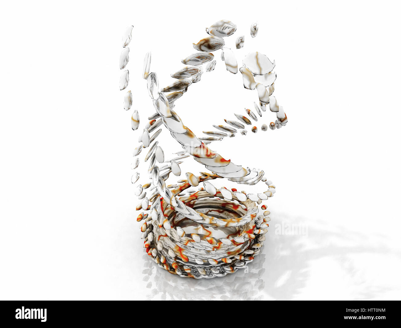 glass structure on a white background Stock Photo - Alamy