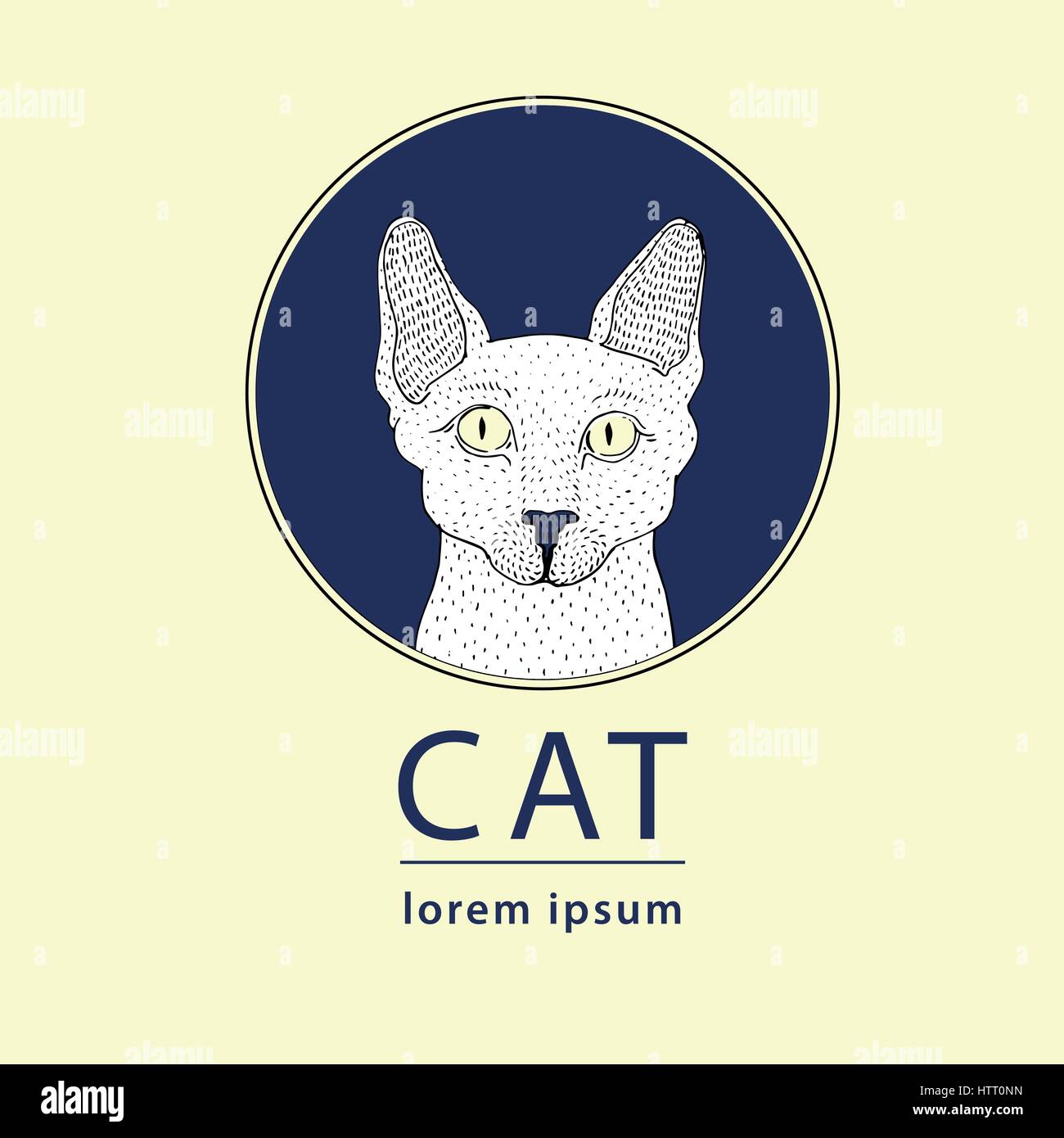 Sphynx cat logo, vector illustration Stock Vector Image & Art - Alamy