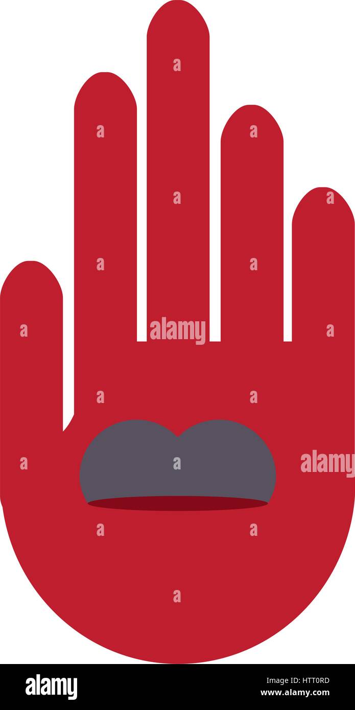 Stop Hand Gesture Stock Vector Images - Alamy