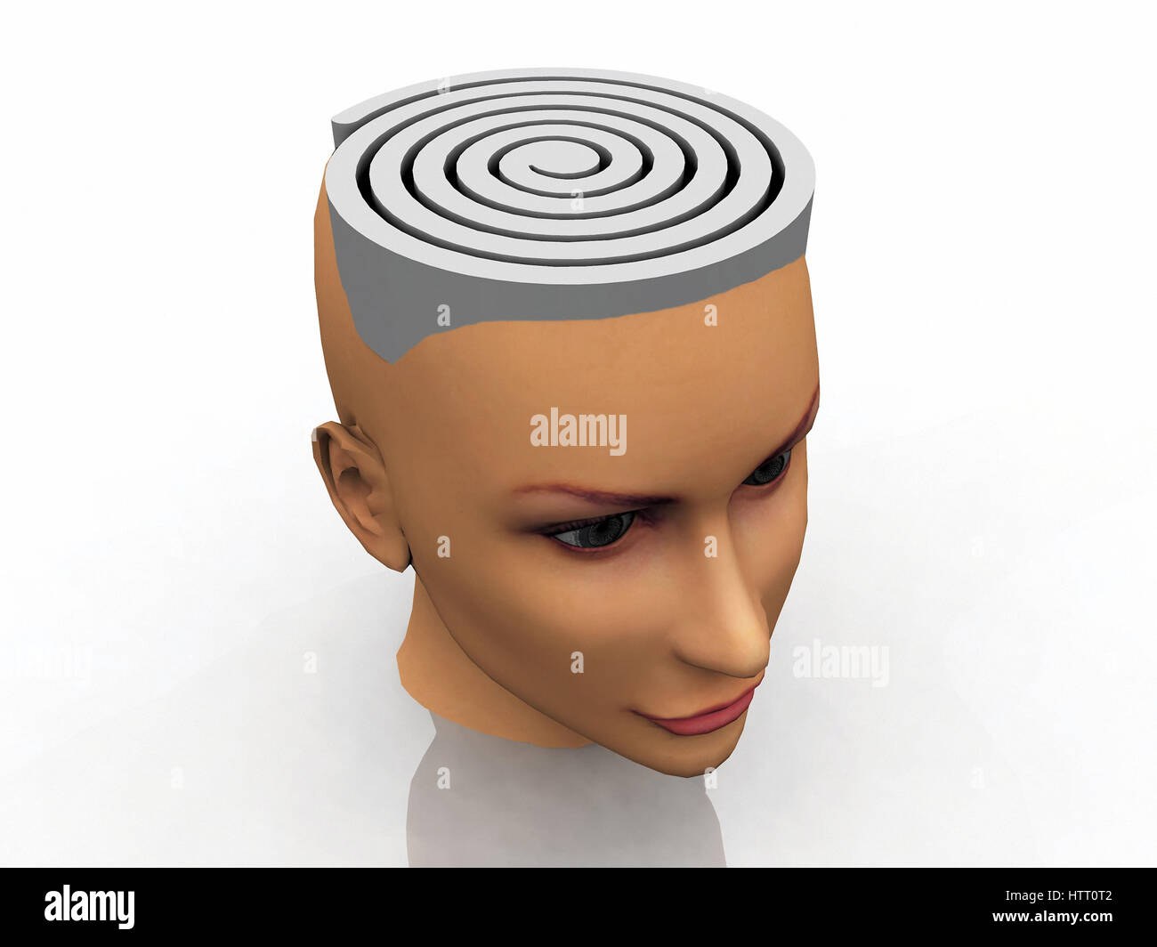 the labyrinth in the head Stock Photo - Alamy