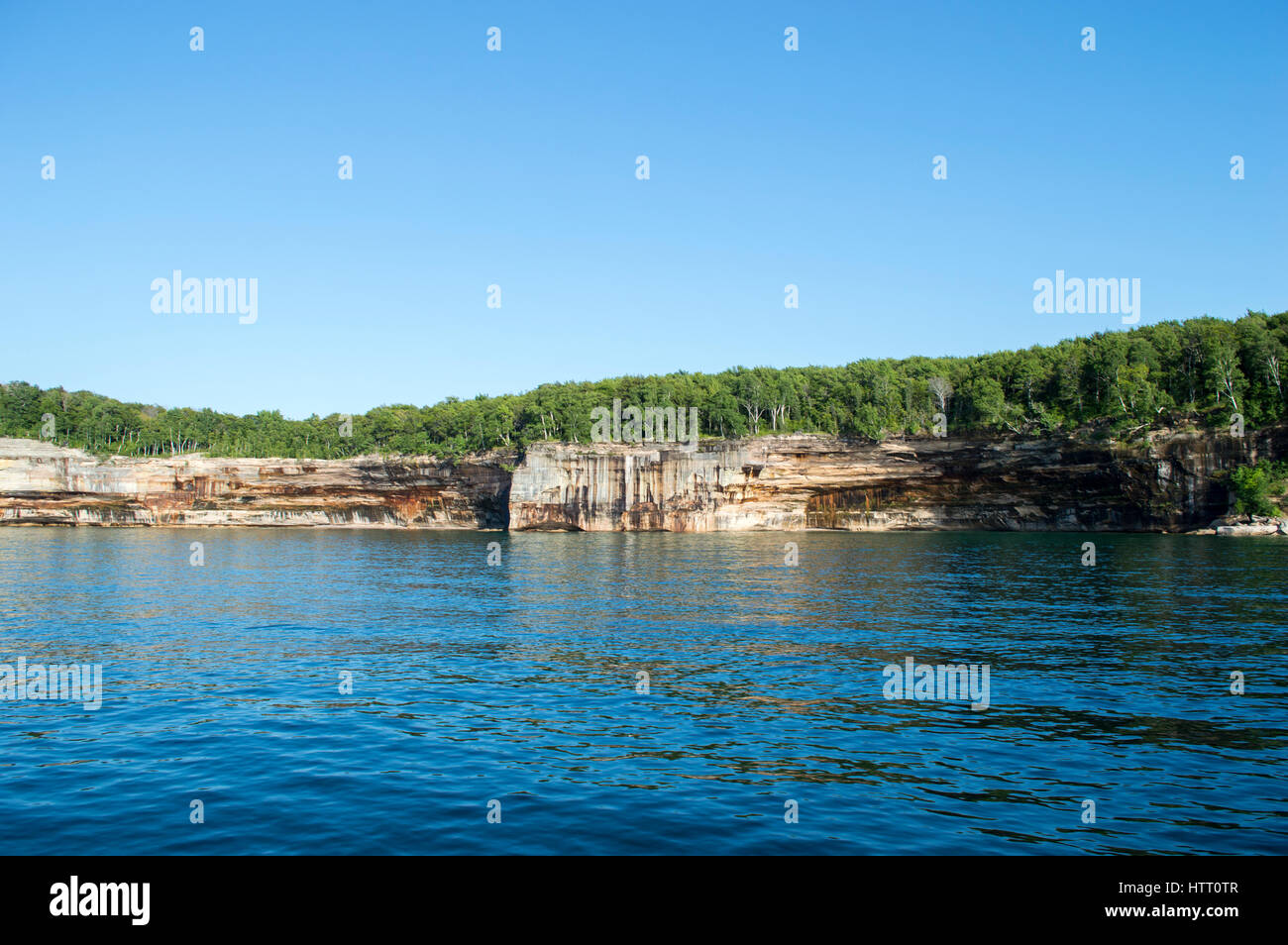 Painted Rocks, Upper Peninsula Michigan Stock Photo - Alamy