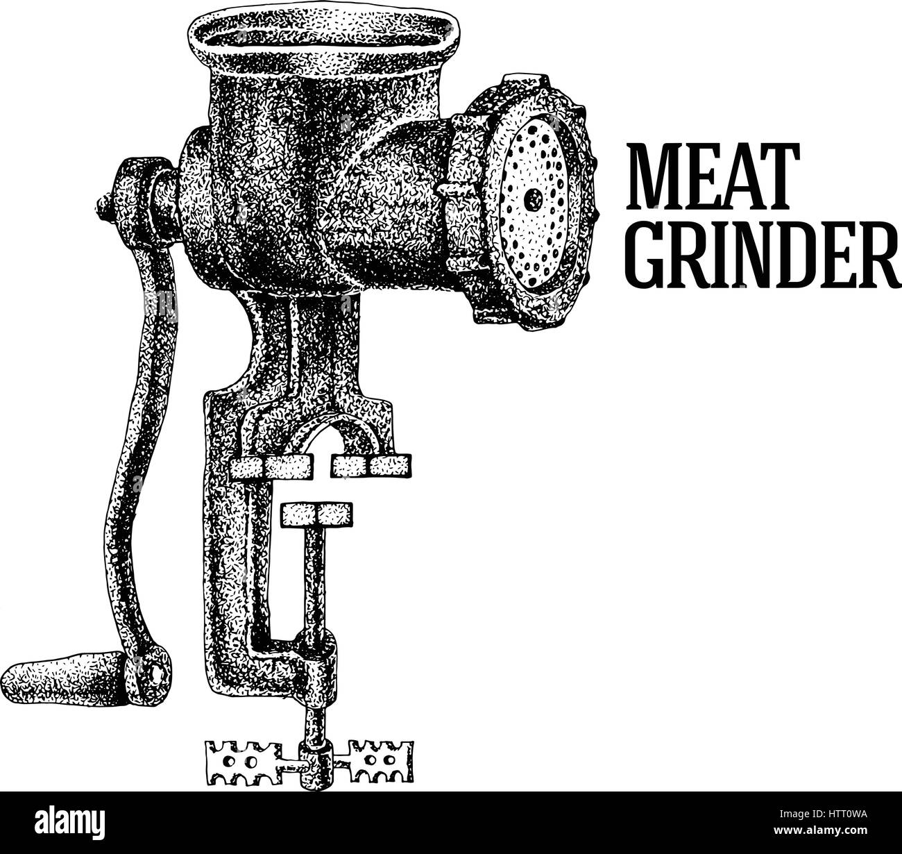 Meat grinder. Vector illustration Stock Vector Image & Art - Alamy