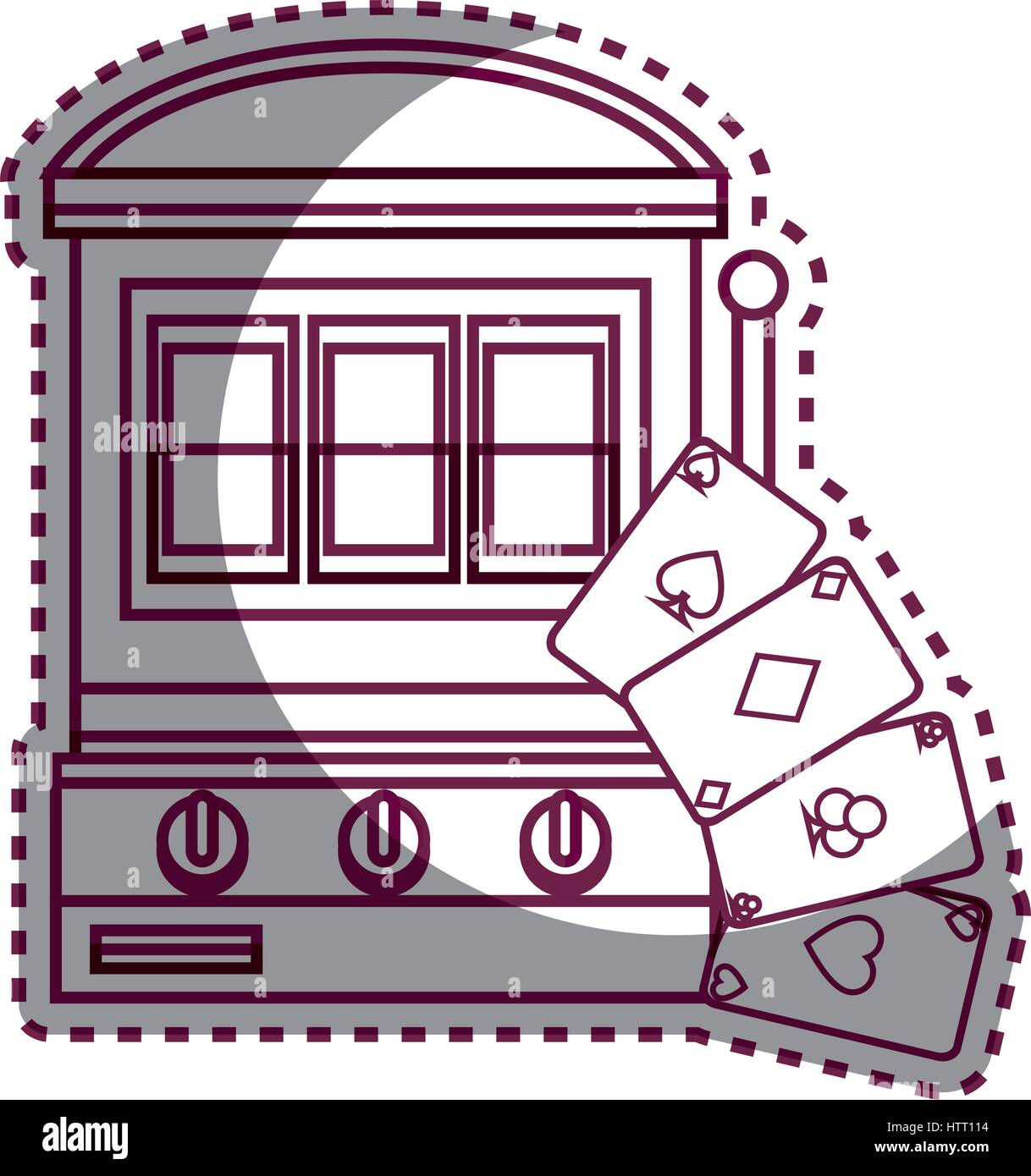 jackpot machine casino icon Stock Vector Image & Art - Alamy