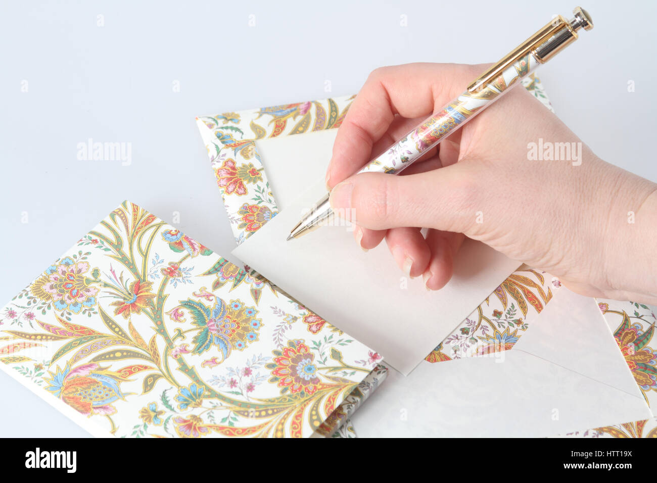 writing with pen Stock Photo - Alamy