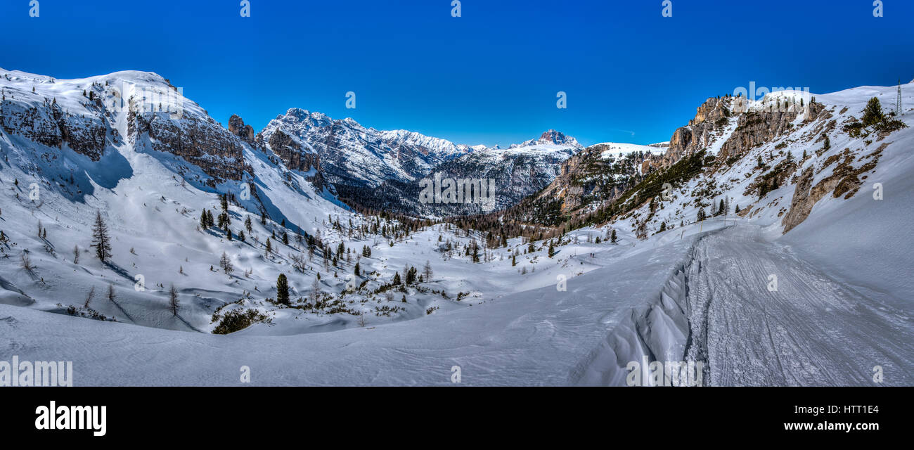 The majestic landscape of the Dolomites in Italy, they form a part of ...