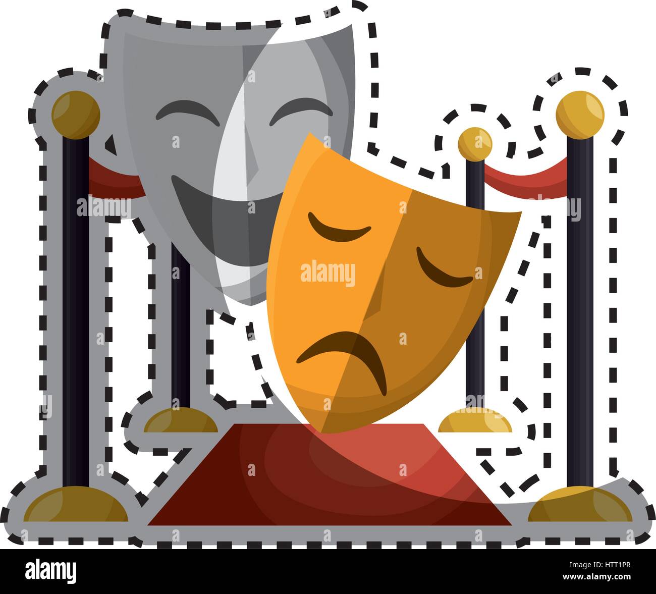 Movie masks Stock Vector Images - Alamy